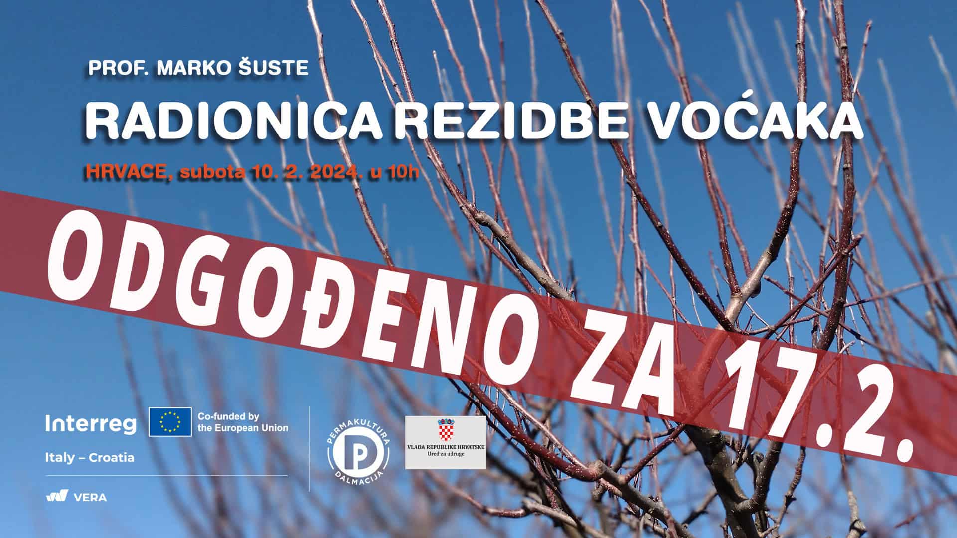 17.2.2024. Praktična radionica rezidbe voćaka - Permakultura Dalmacija